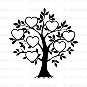 Family Tree 7 Members Svg. Family Reunion Svg. Tree Svg. Tree of Life ...