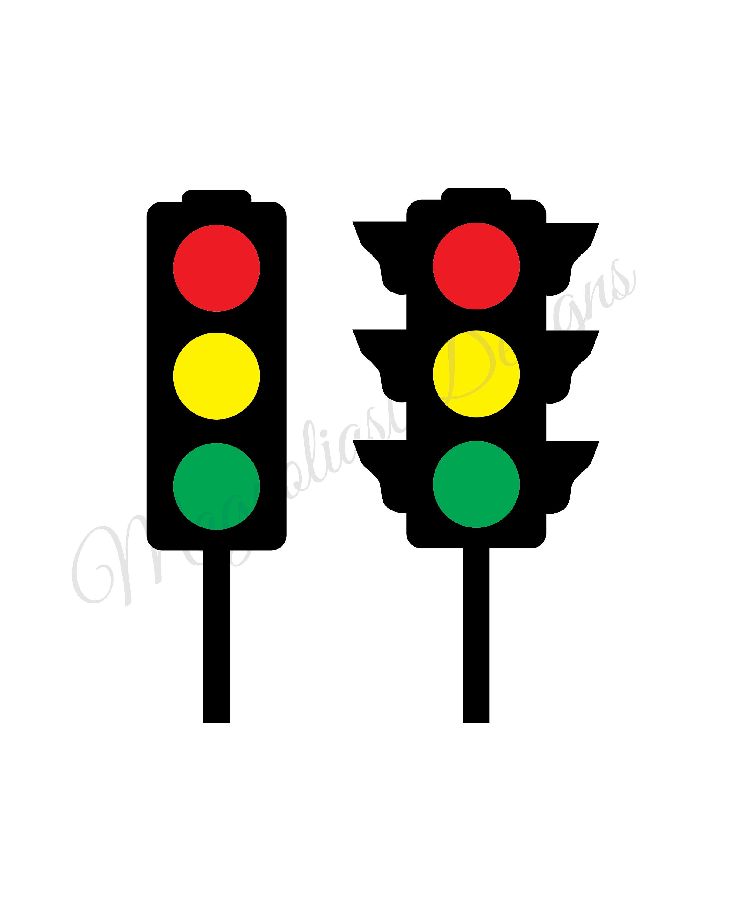 Yellow Stoplight Clipart