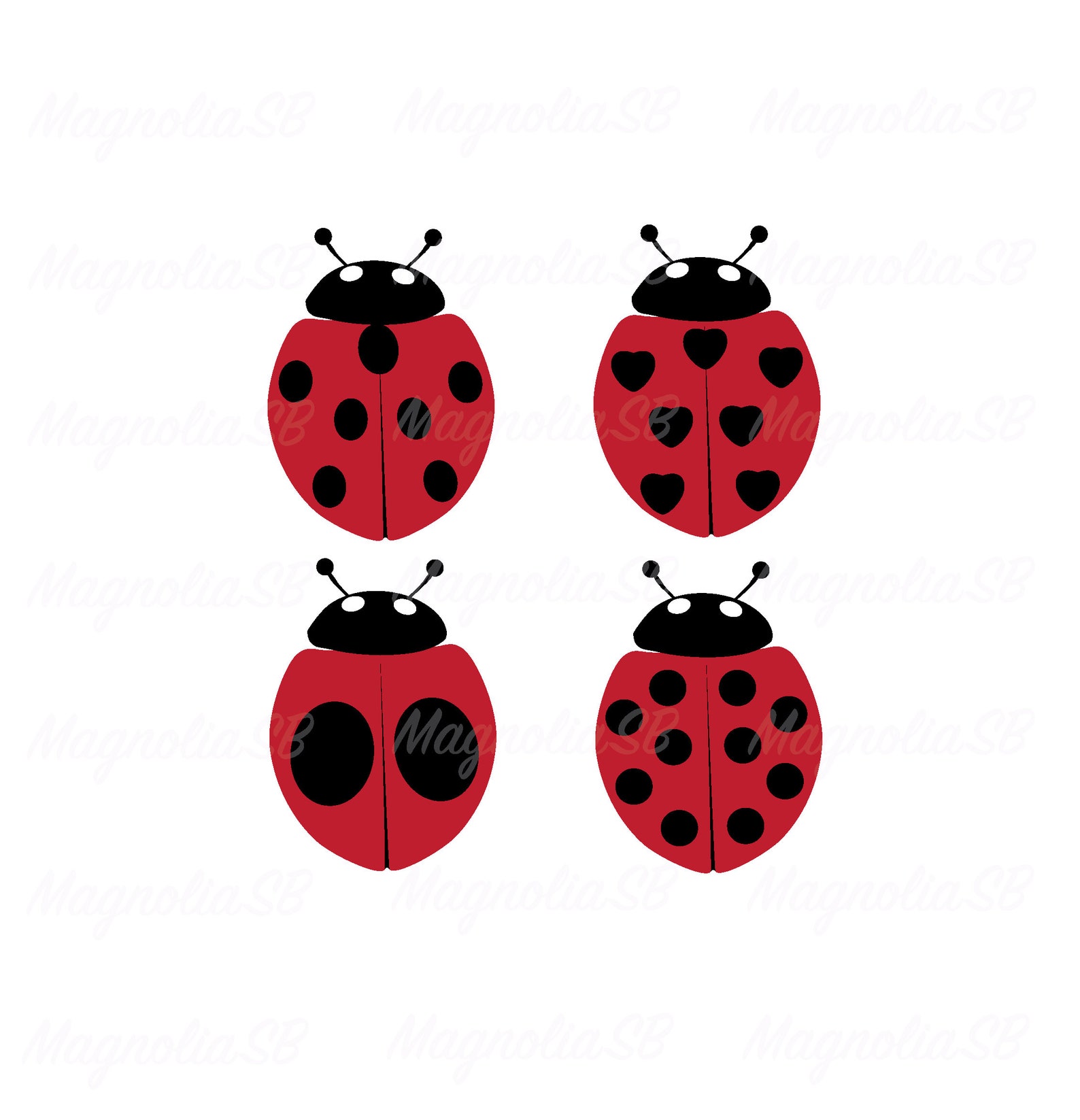 Ladybugs Bundle SVG Ladybugs Svg Ladybug Clipart Bug | Etsy
