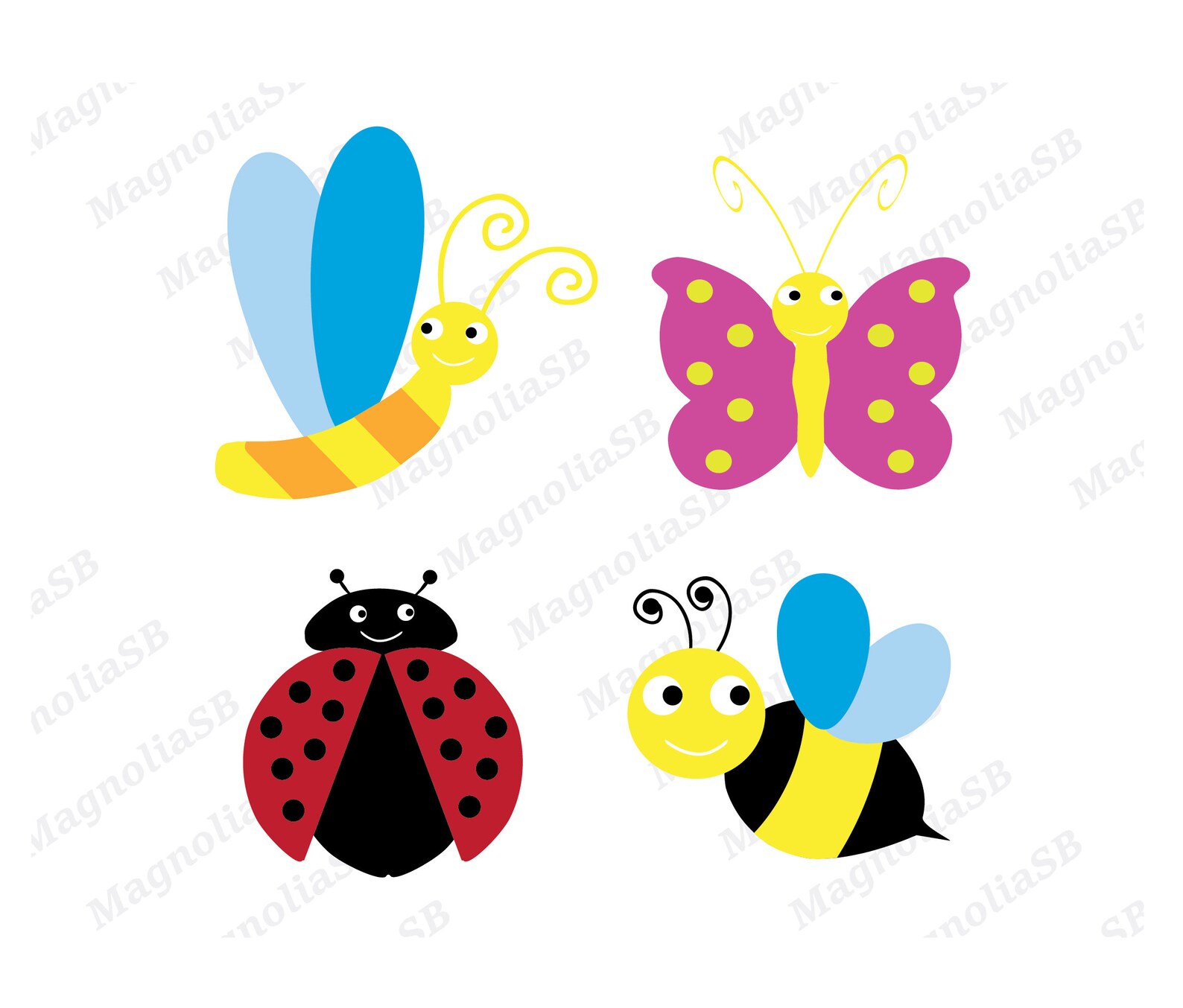 Bugs Bundle svg cut file for cricut smile svg insect svg | Etsy
