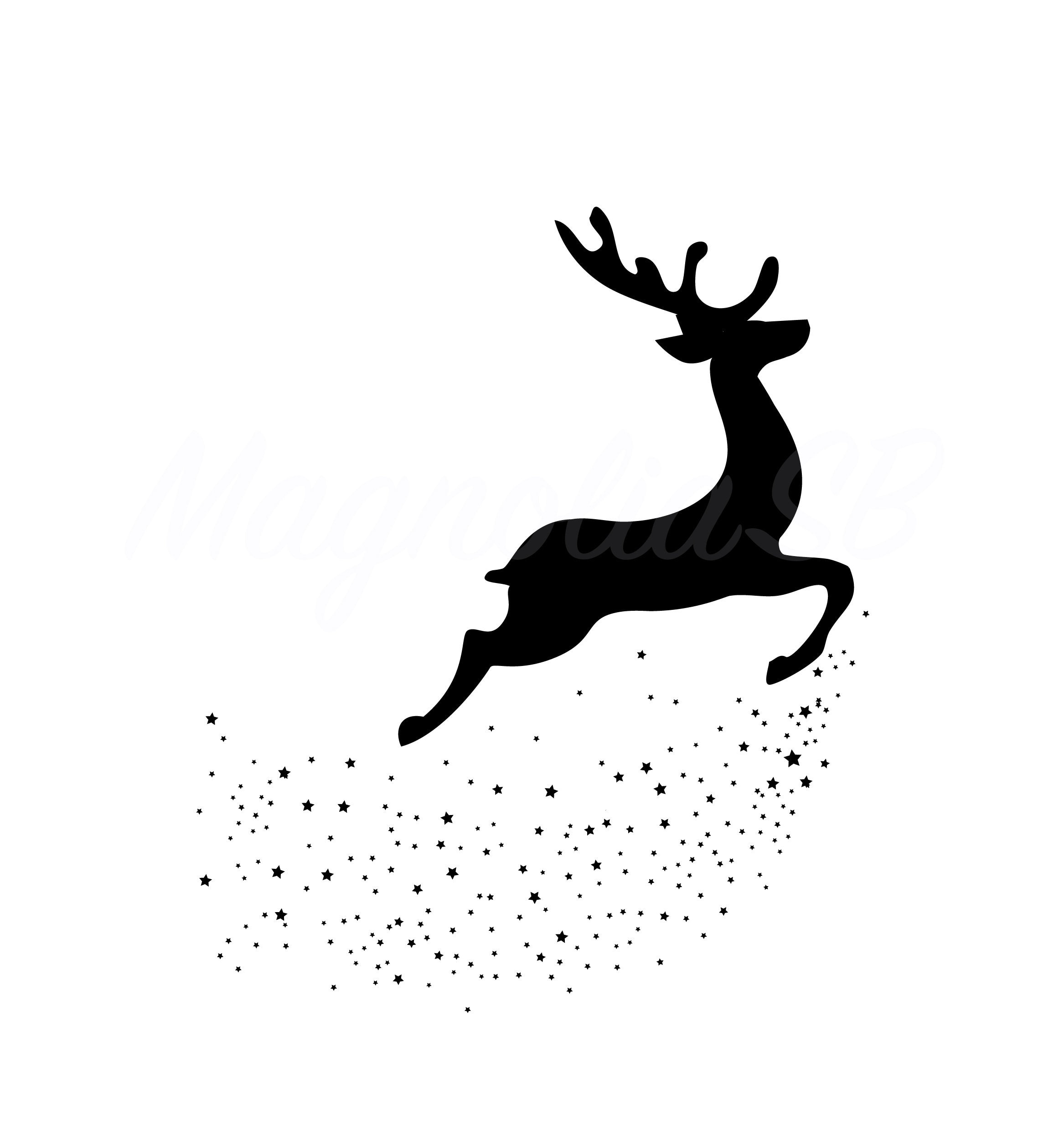 Reindeer Vector Silhouette