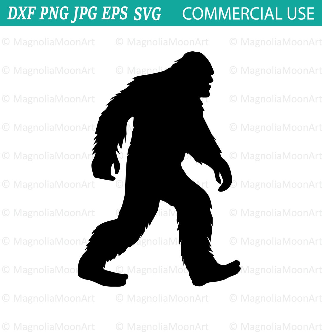Big Foot Svg, Yeti Svg, Sasquatch Svg, DXF File for Laser Cut, Cut File ...