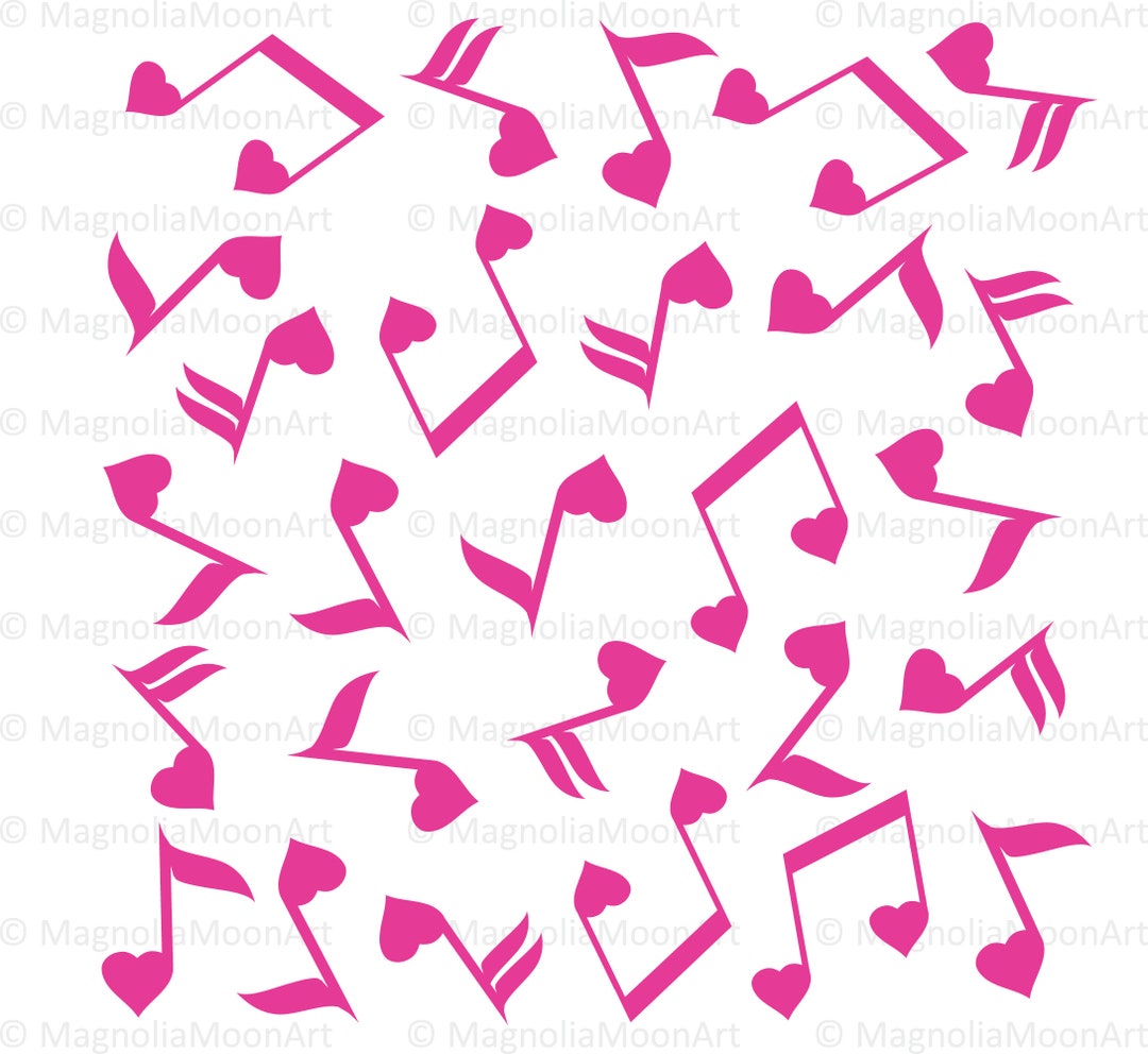 Musical Notes Svg, Music Svg, Valentine Svg, Cut File for Cricut, PNG ...