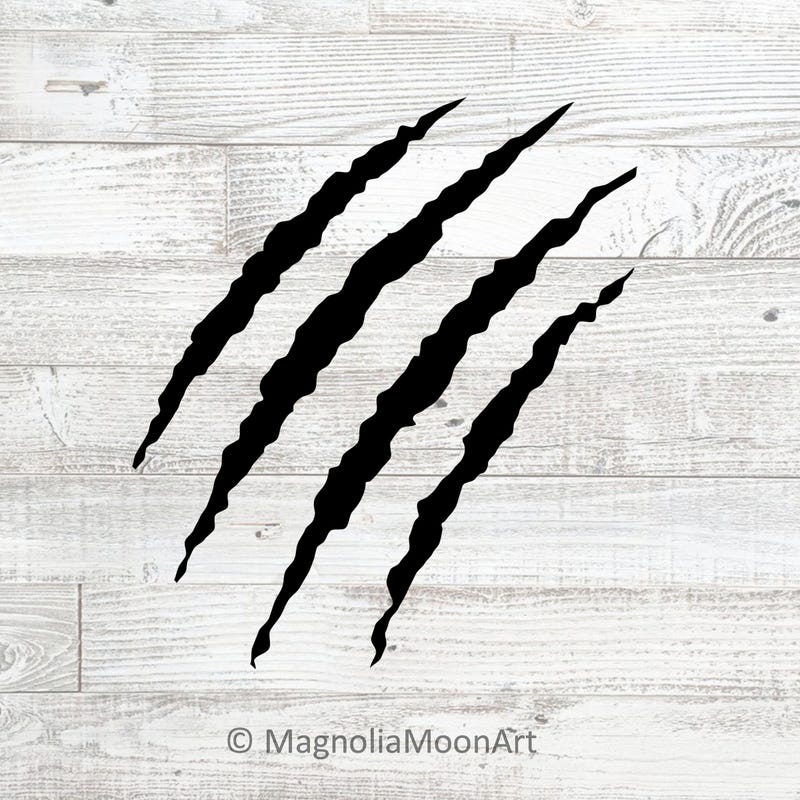 Claw Marks Cut File - Etsy