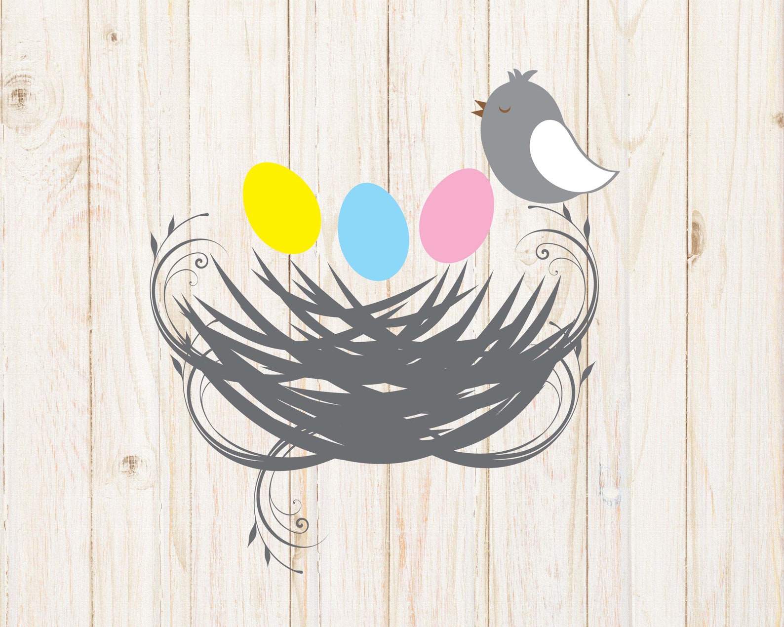 Bird Nest SVG Nest Svg Cut File for Cricut Birds in the - Etsy