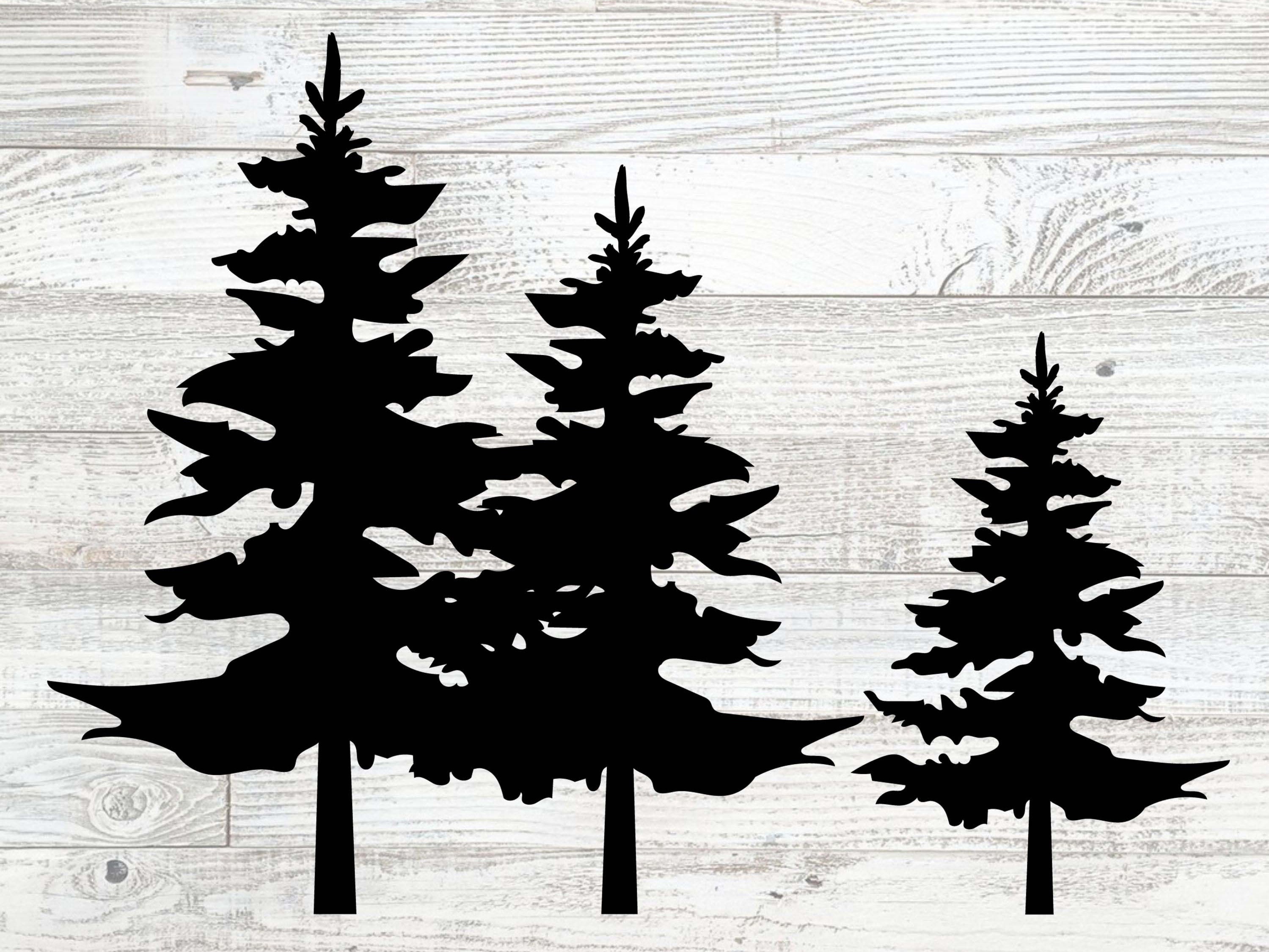 Sapin SVG Pine Tree svg fichier coupé pour cricut Arbre - Etsy France