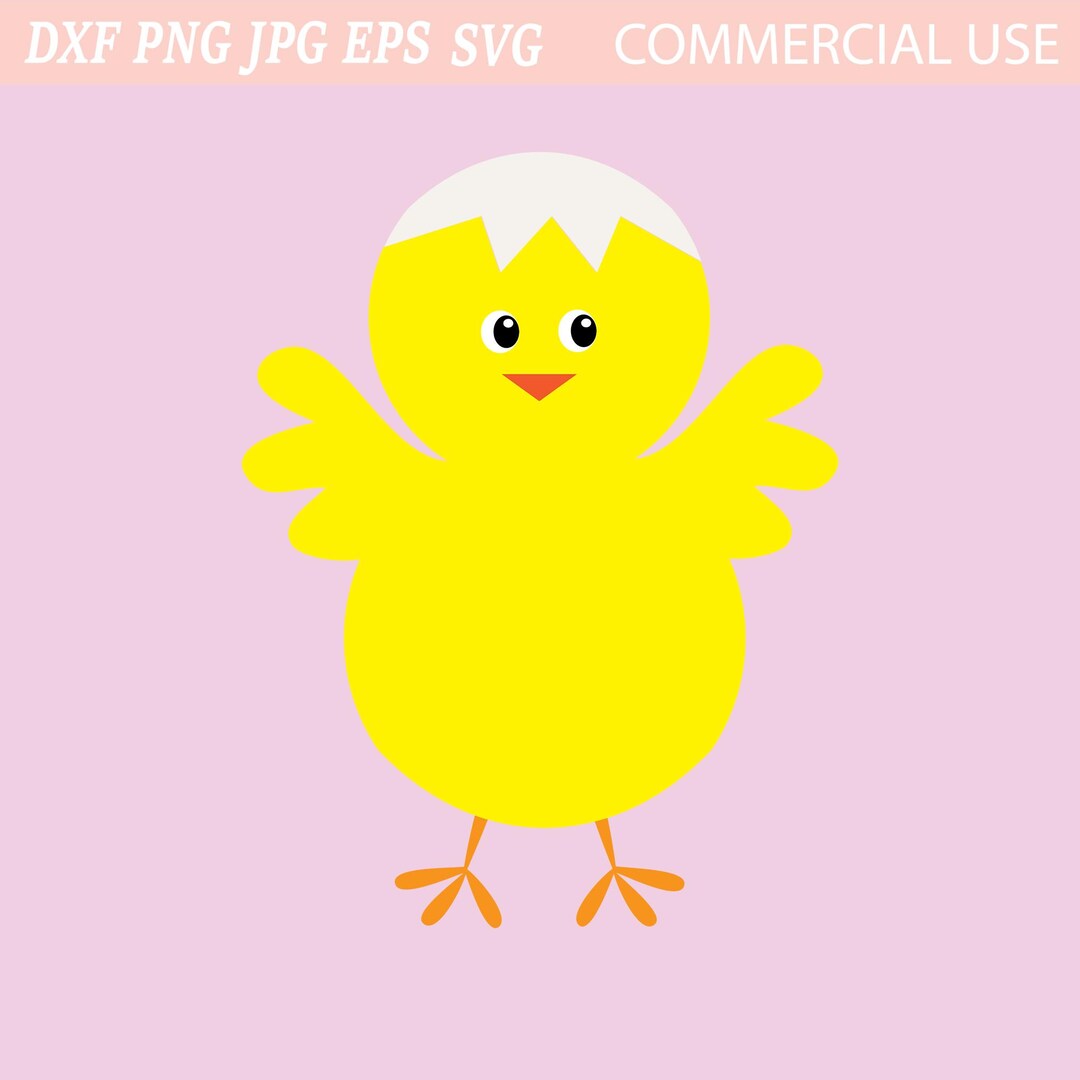 Easter Chick SVG, Baby Chicken SVG, Cut File for Cricut, Easter Chick ...
