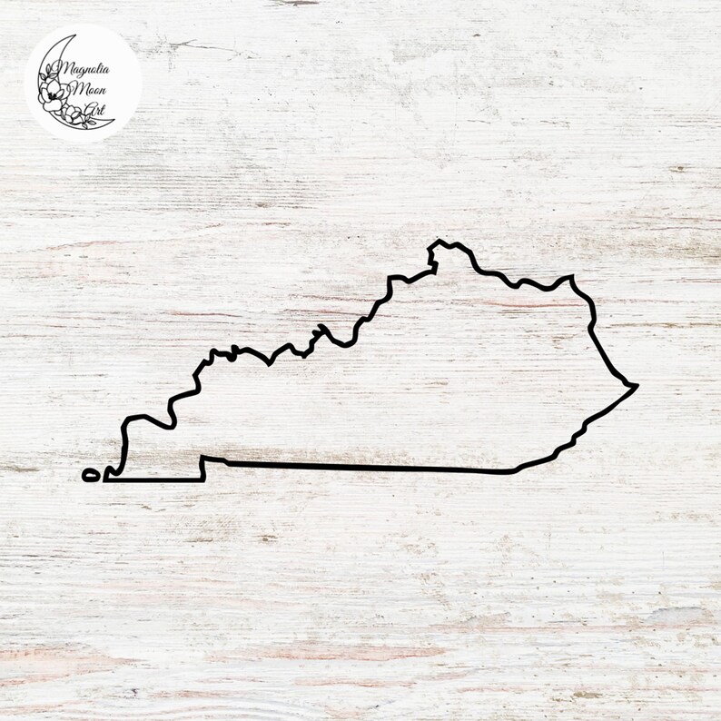 Kentucky Outline SVG: Laser Cut File, KY Map (digital Download) - Etsy