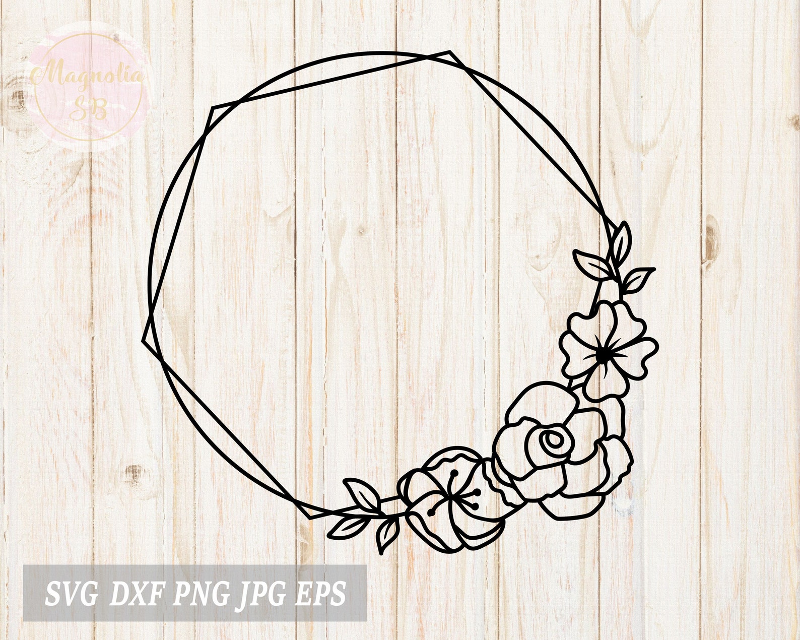 Flower Frame Svg Floral Frame Svg Rose Frame Svg Flower - Etsy