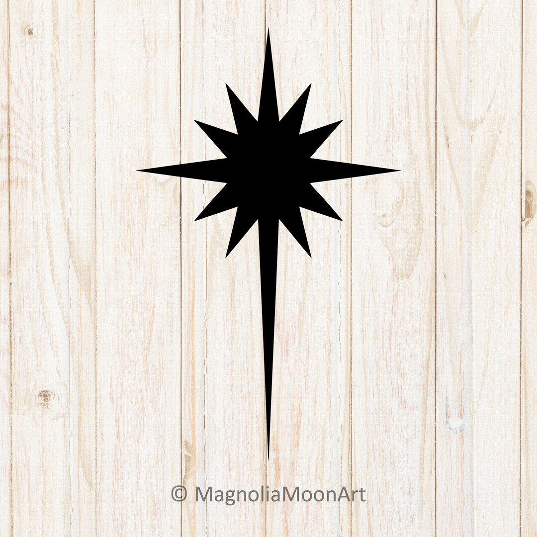 The Star of Bethlehem Svg, Nativity Star Svg, Christmas Star Svg, Jesus ...