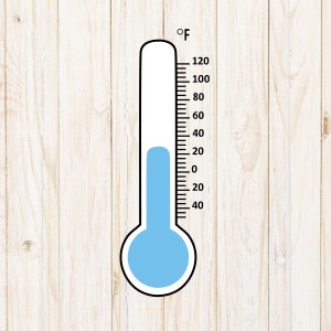 Thermometer SVG, Cut File for Cricut, Temperature, Thermometer PNG, Dxf ...