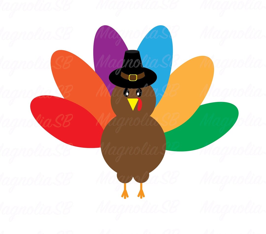 Thanksgiving Turkey SVG, Layered Turkey Svg, Cut File for Cricut, Hat ...