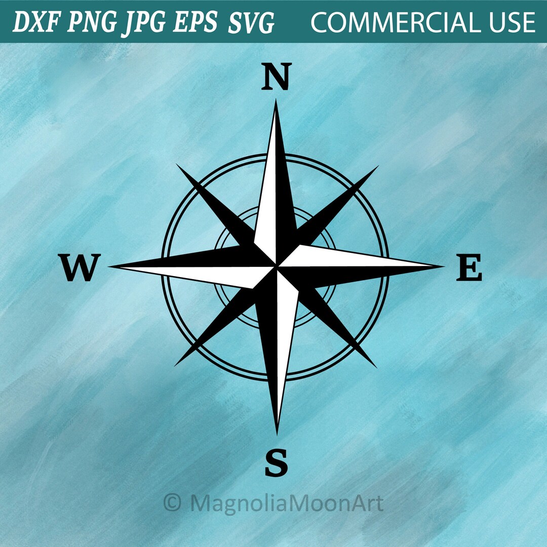 Compass Rose Svg, Compass Star Svg, Compass Svg, Cut File for Cricut ...