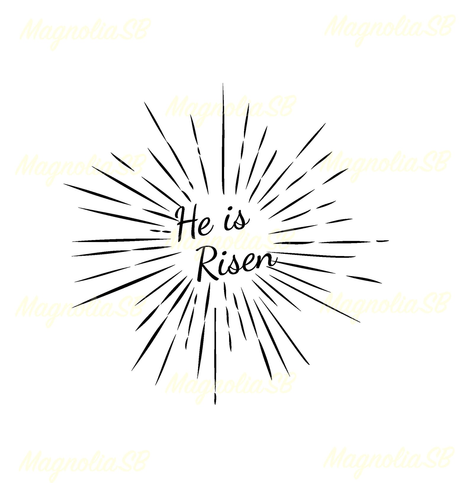 He is Risen SVG, DXF, He is Risen Clipart, Cutting, He is Risen Sunrays ...