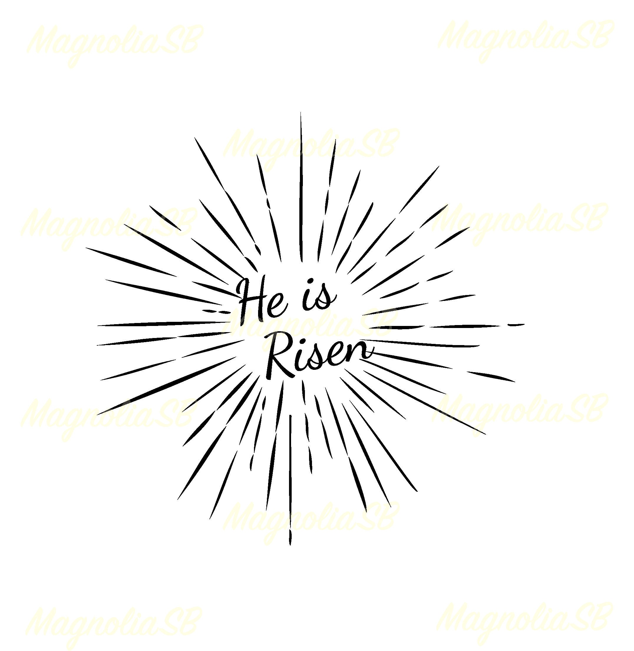 He Is Risen Clipart