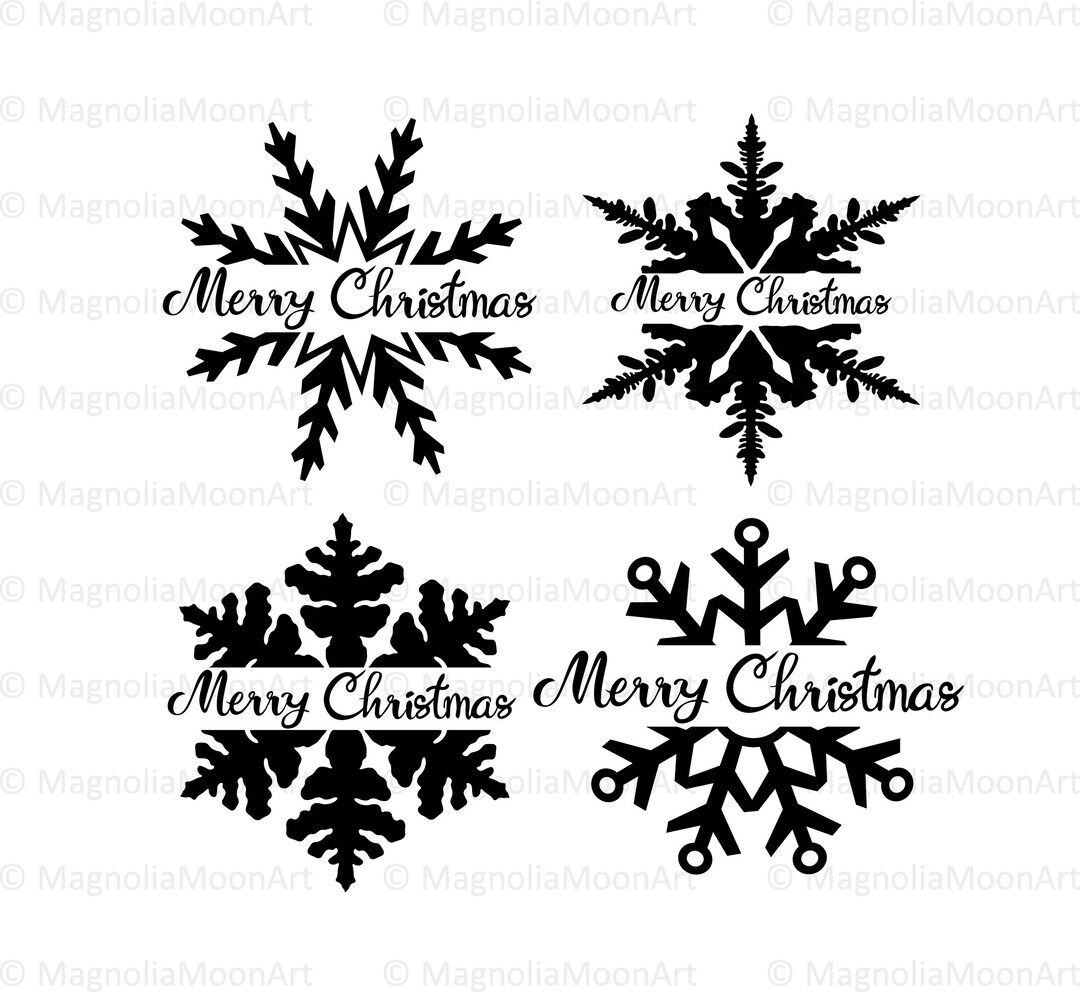 Snowflakes Bundle Svg, Snowflake Svg, Cut File for Cricut, Winter Svg ...