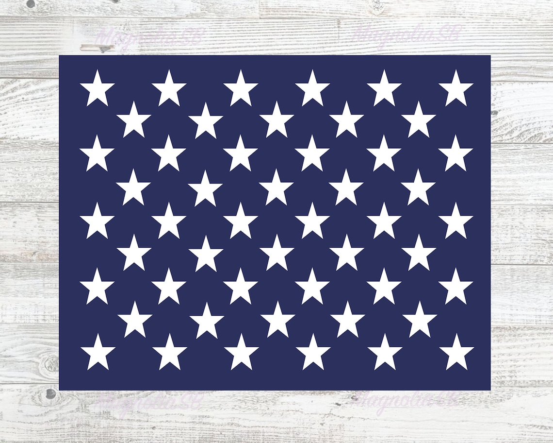 50 Stars SVG 50 Stars of United States of America Clip Art - Etsy