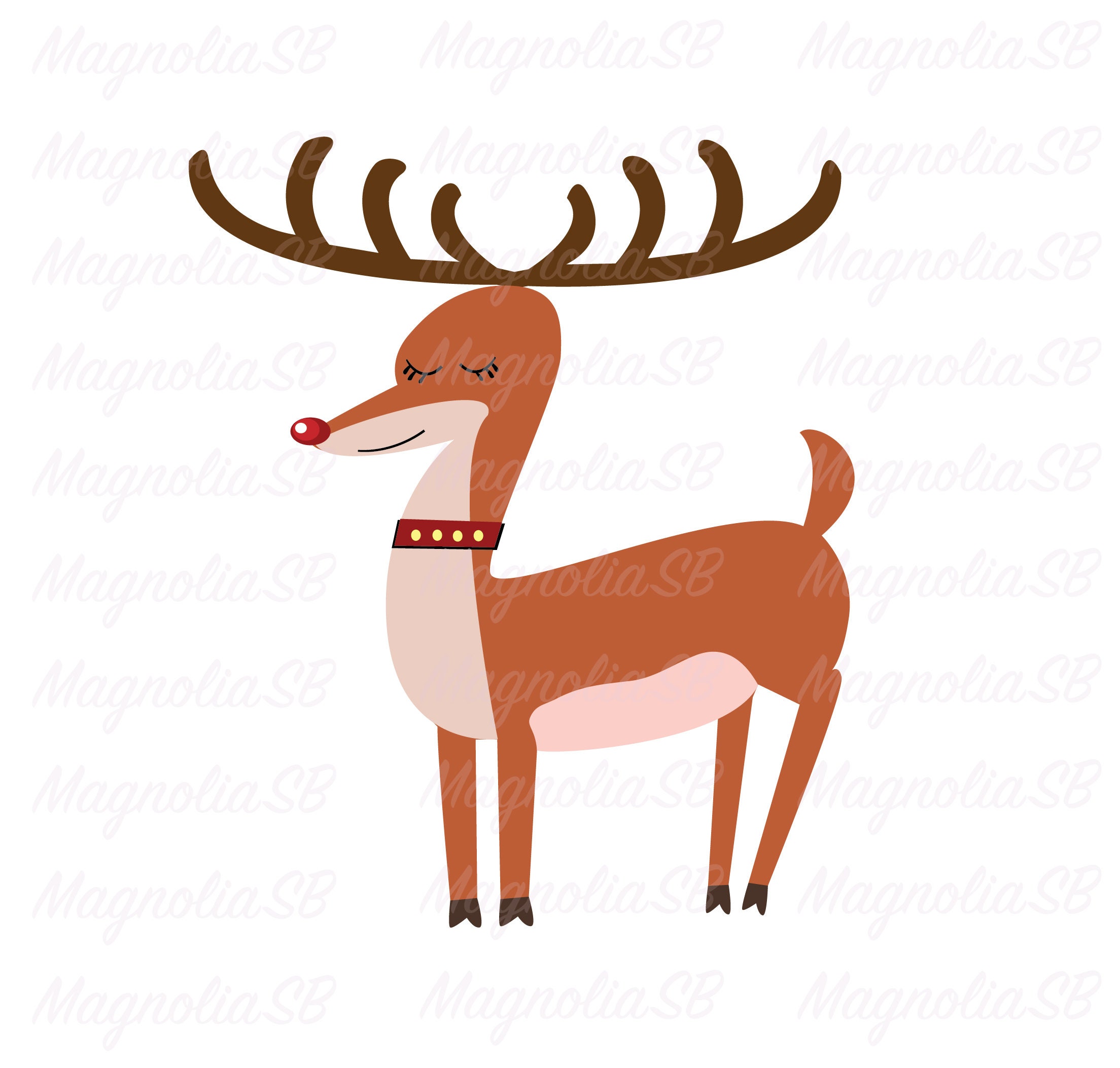 Funny Deer SVG Rudolf Reindeer Svg Cutting Reindeer Svg - Etsy UK