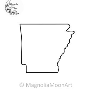 Arkansas Outline SVG File | Arkansas Cut File | DXF File for Laser Cut ...