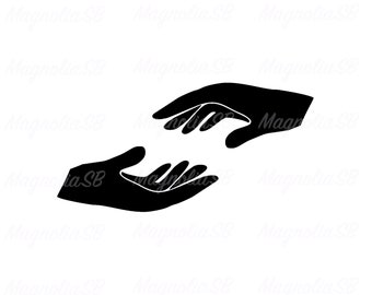 Helping Hand Svg | Etsy