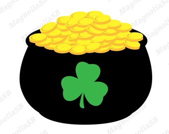 St Patricks Day Pot Of Gold Clipart