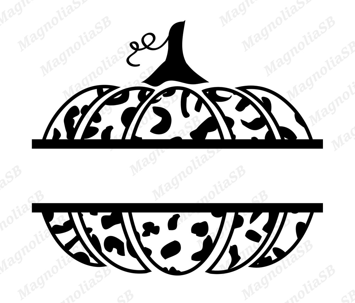 Pumpkin Split Svg Pumpkin Svg Leopard Pumpkin Svg Halloween - Etsy