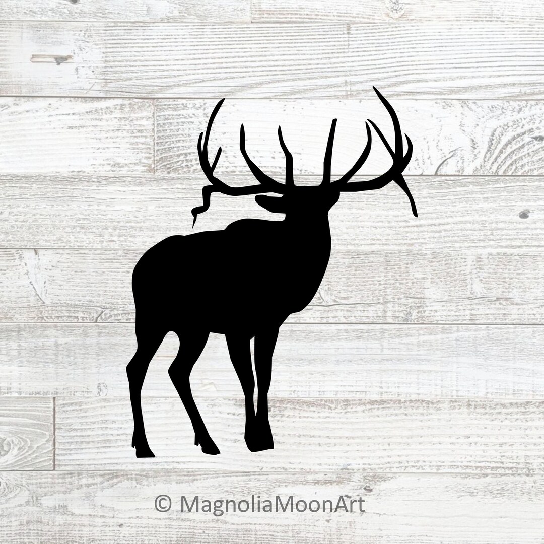 Elk Antlers Outdoors Wildlife SVG, Cricut Cut File, Gift for Elk Hunter ...
