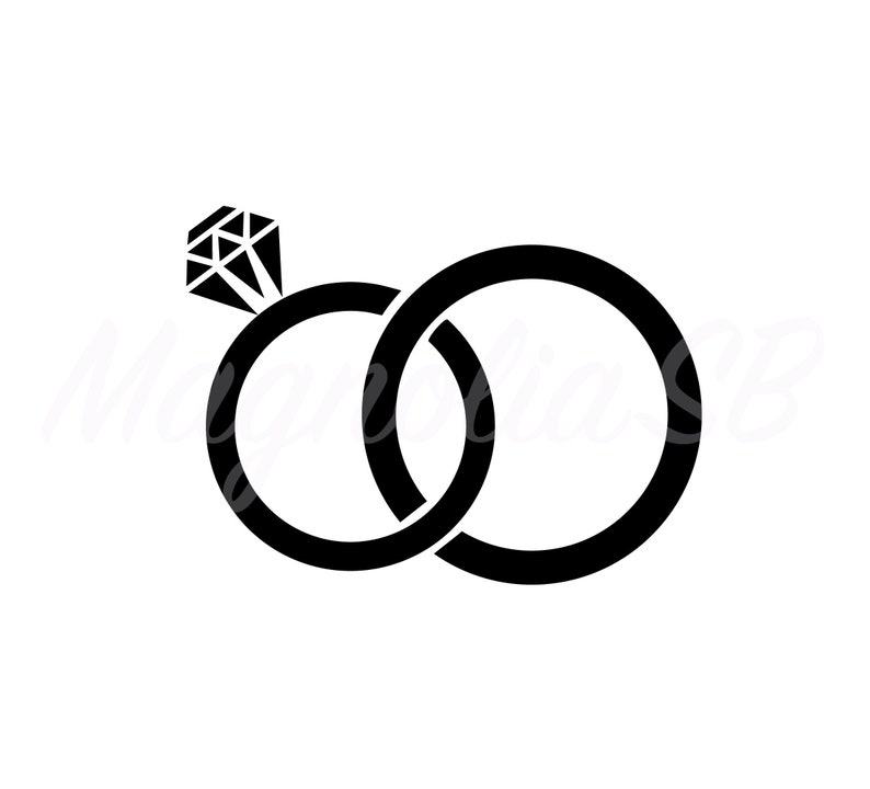 Wedding Rings SVG Rings DXF Wedding Rings Clipart Ring - Etsy Australia