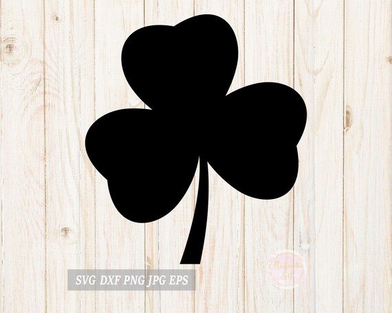 Shamrock Silhouette svg shamrock dxf Shamrock cut file St. | Etsy