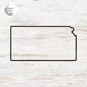 Kansas Outline SVG File | Kansas Cut File | DXF File for Laser Cut ...