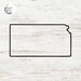 Kansas Outline SVG: Laser Cut File, KS Map (digital Download) - Etsy