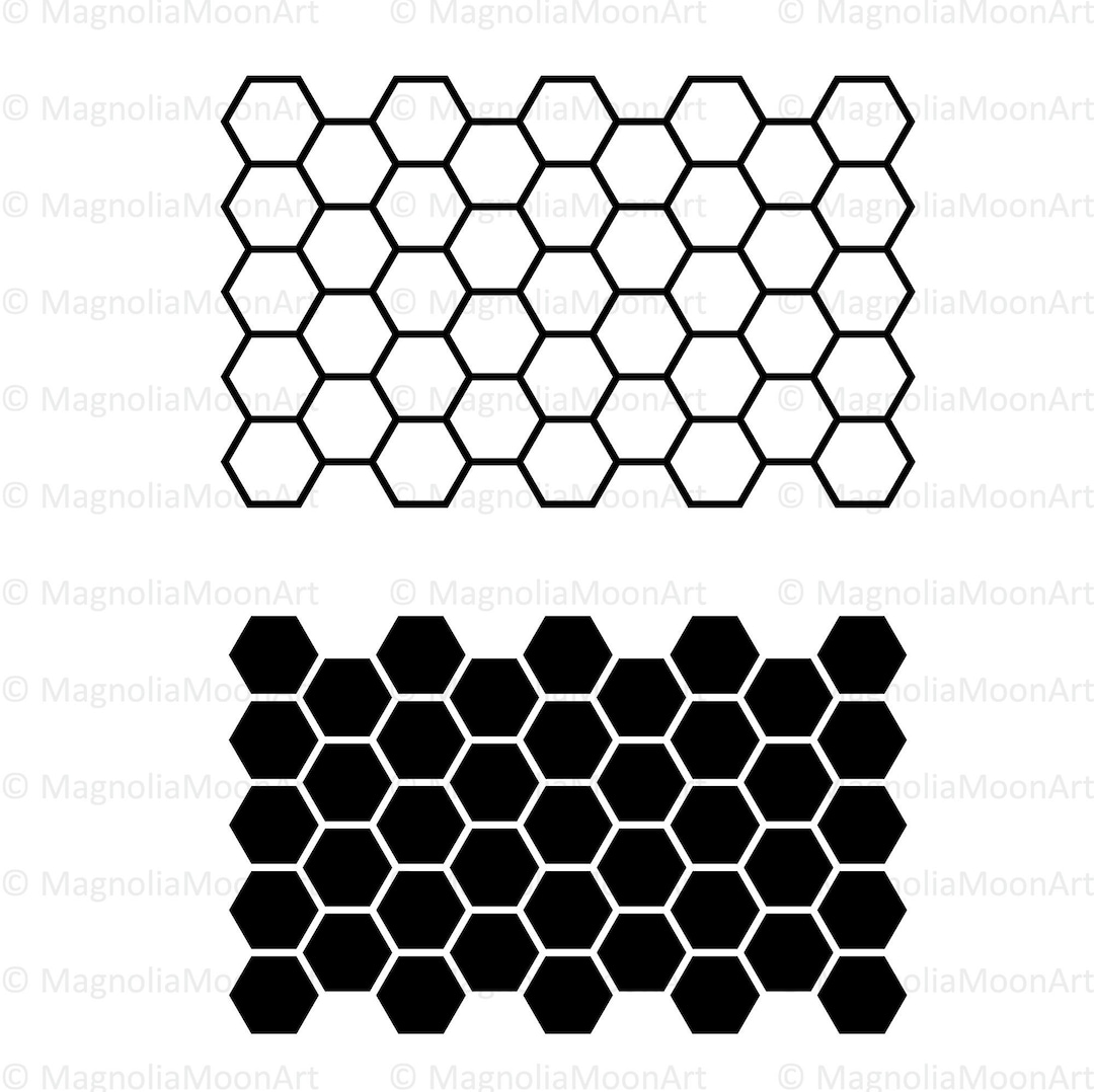 Honeycomb Pattern SVG | Honeycomb Cut File | DXF File for Laser Cut ...