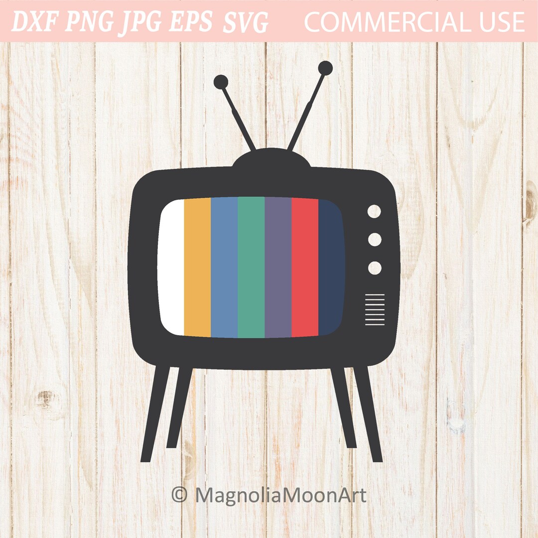 Retro Tv Svg, Retro DXF, Retro TV Clipart, Cutting, Retro Tv Vector, TV ...