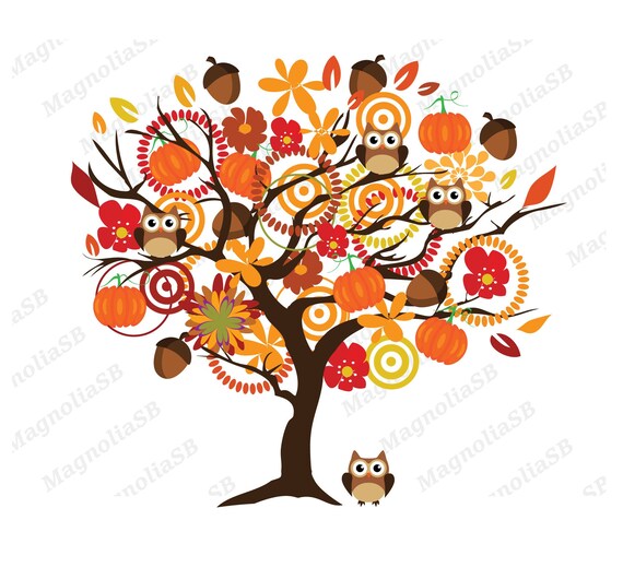 Free Fall Tree Clip Art