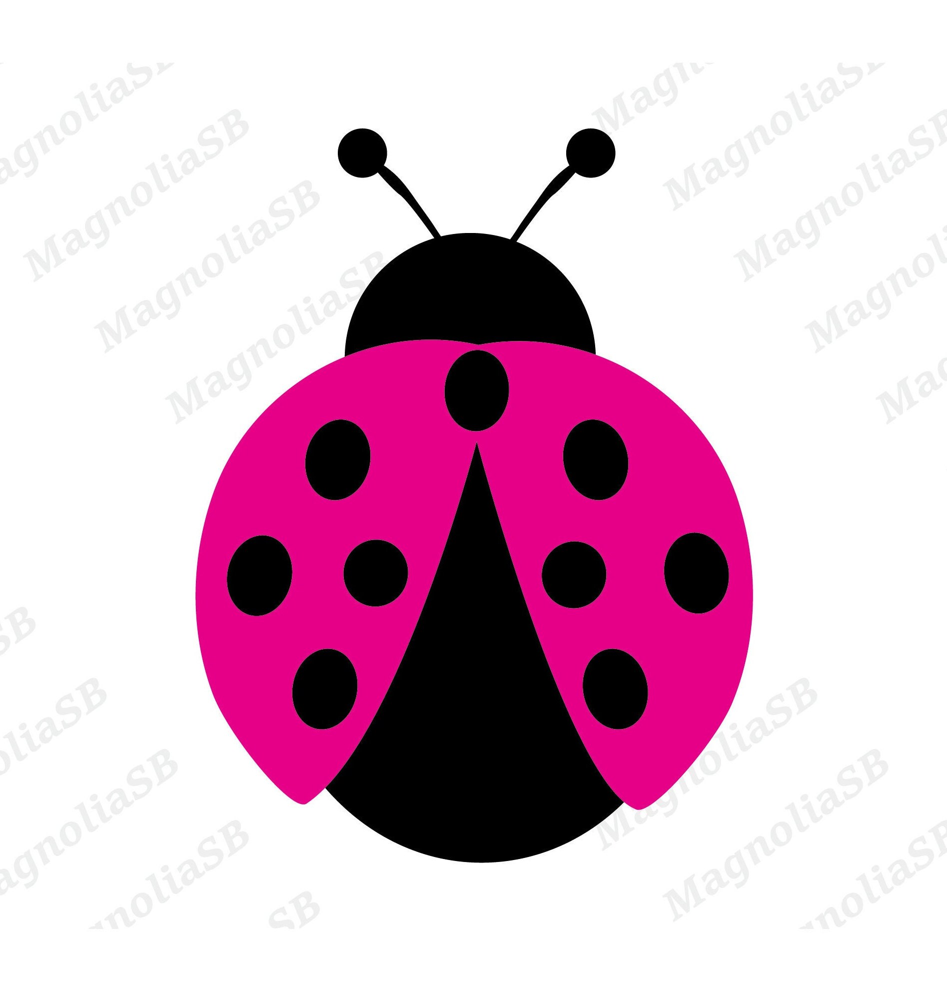 Pink Ladybug Clip Art