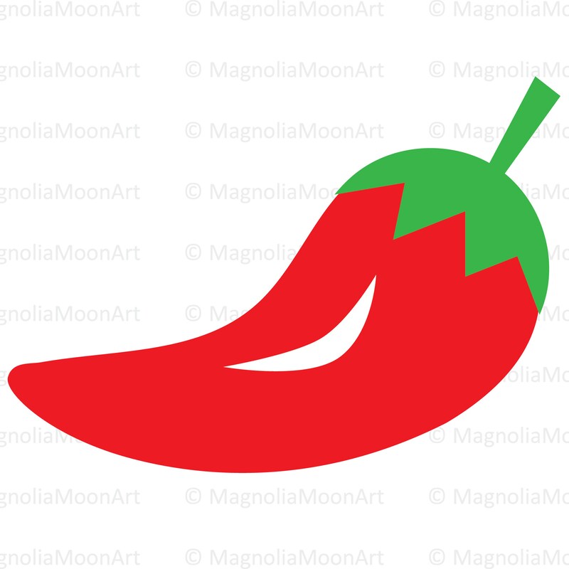 Chili Pepper Clip Art - Etsy