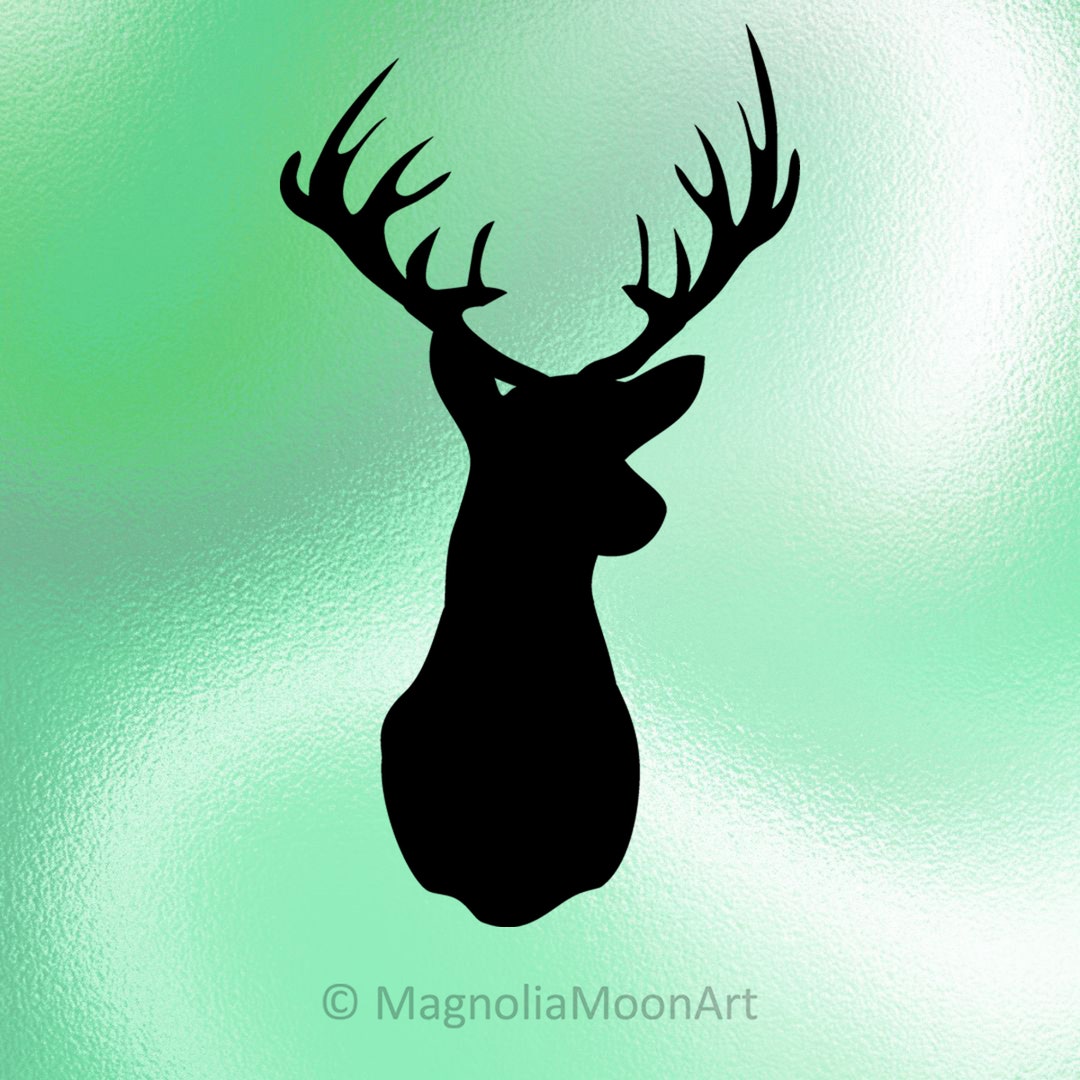 Deer Head SVG File | DXF File for Laser Cut | Cut File for Cricut ...