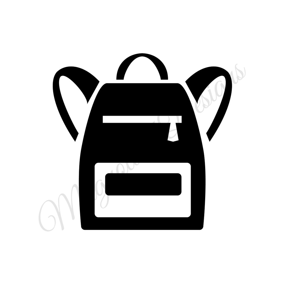 School Backpack SVG Backpack Svg School Backpack Clipart - Etsy