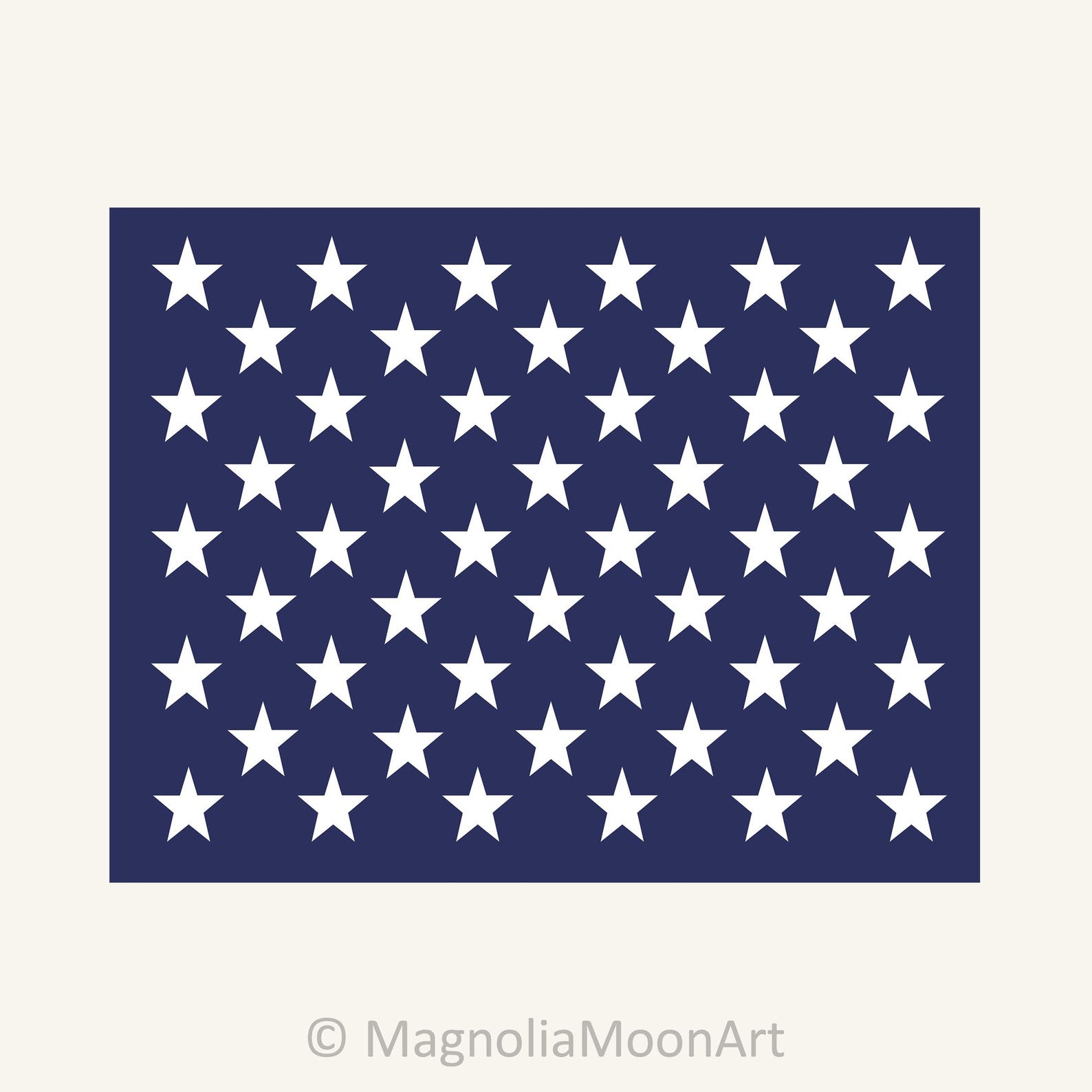 50 Stars USA Flag SVG, PNG, Patriotic Clipart (digital Download) - Etsy