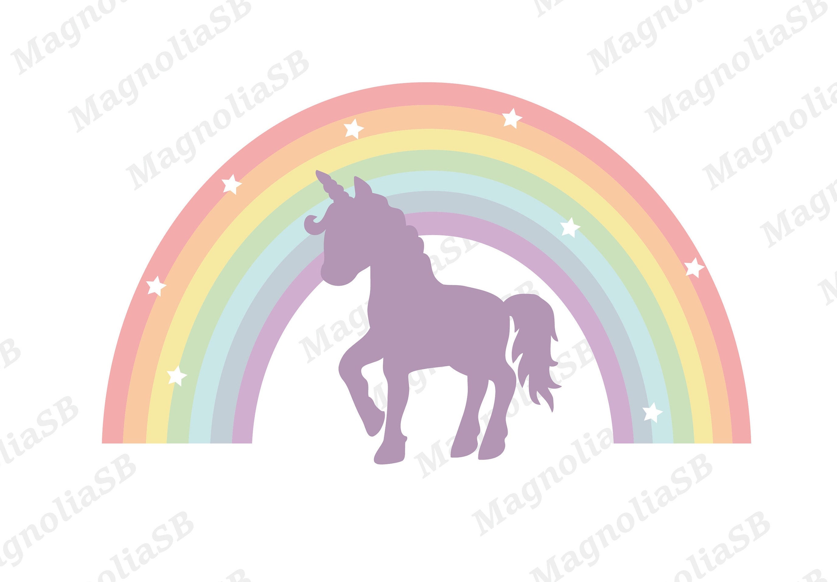 Unicorn and Rainbow Svg Unicorn Svg Rainbow Svg Layered - Etsy UK