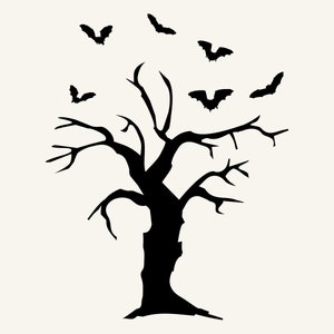Bat Tree Svg, Tree Svg, Bats Svg, Cut File for Cricut, Dxf, PNG ...