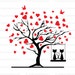 Love Tree SVG, Tree With Hearts Svg, Cut File for Cricut, Valentine Svg ...