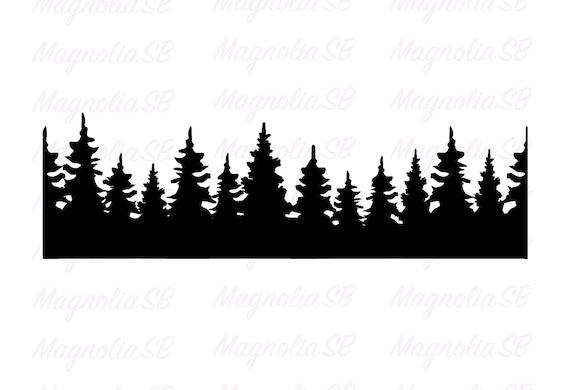 Treeline Silhouette Clip Art