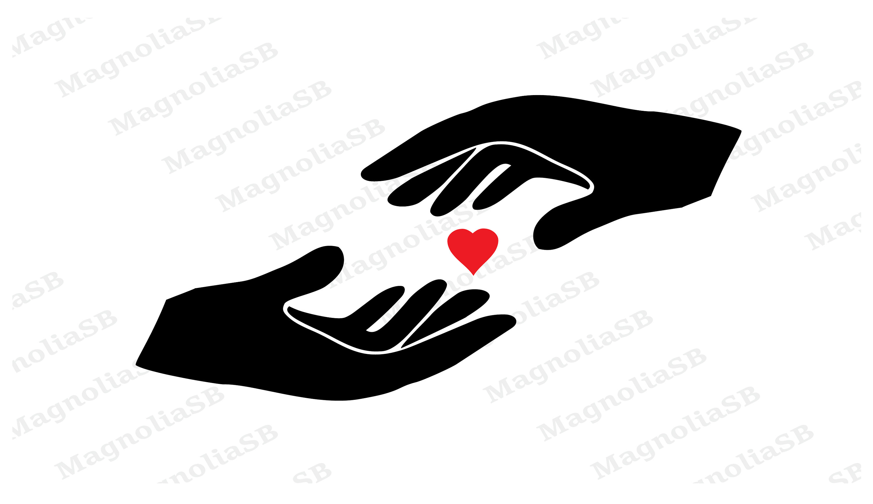Helping Hands Svg Heart Svg Cut File for Cricut Support - Etsy Finland