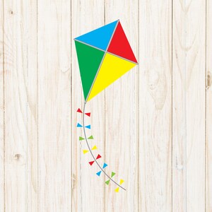 Kite SVG File, Kite Clipart, Toy Outdoor, Kite Cutting, Kite Vector ...