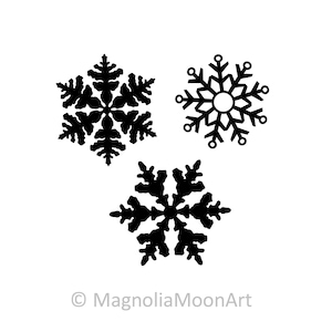 Festive Snowflake Bundle Cut Files Christmas SVG & DXF for Winter ...