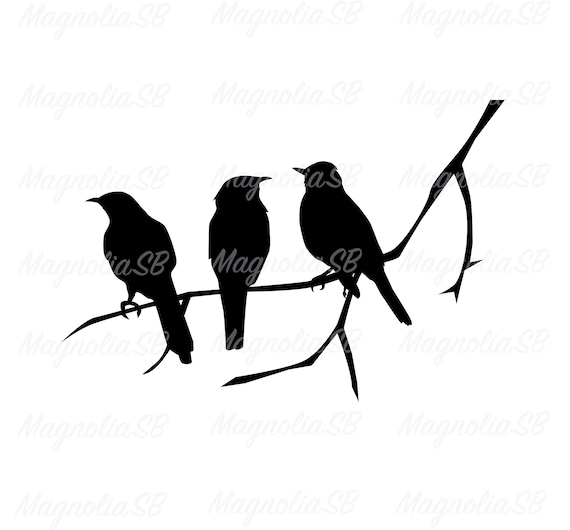 Blueprints & Patterns Birds on a limb DXF file Woodworking & Carpentry ...