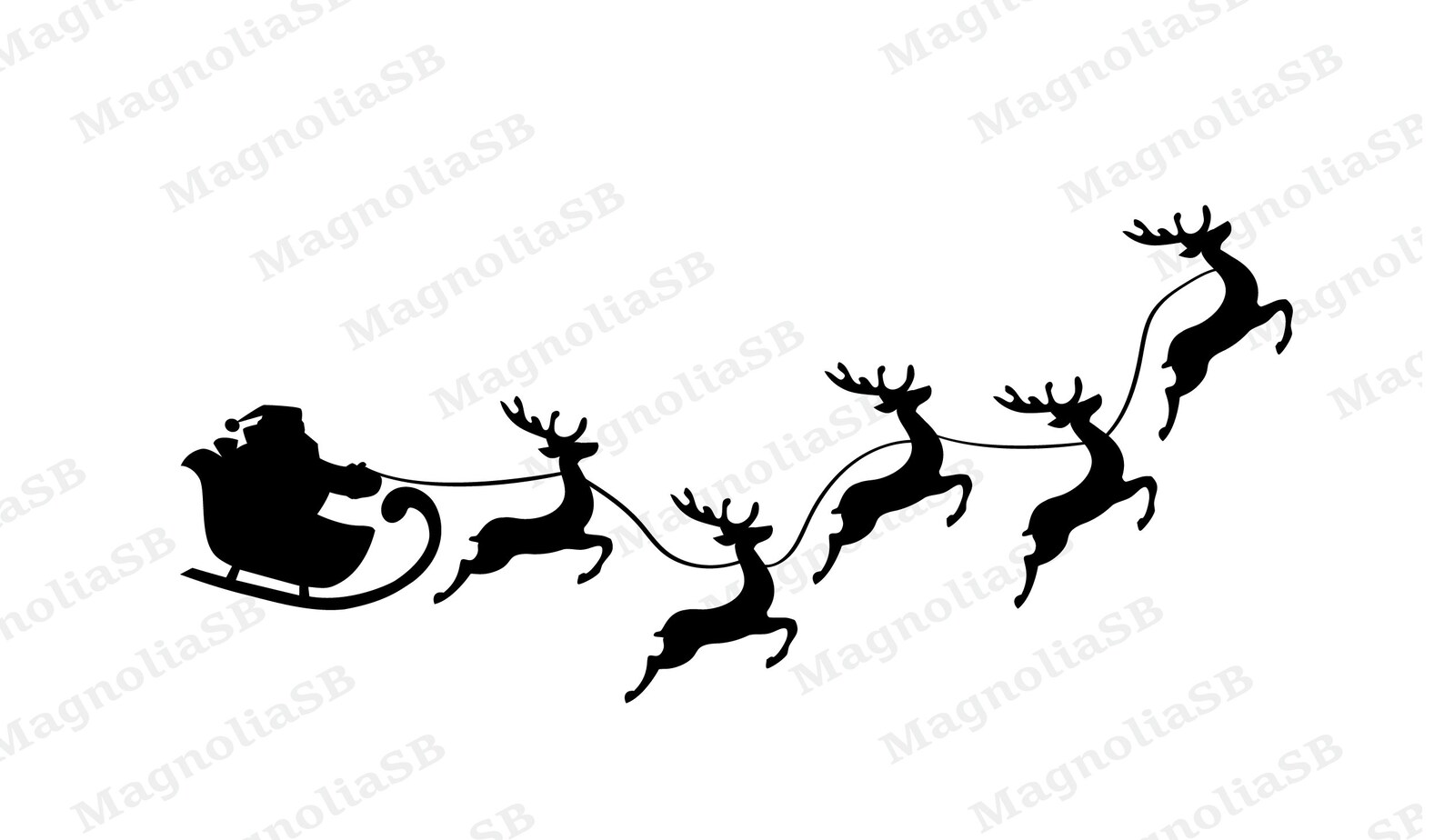 Santa Claus With Reindeer Svg Santa Svg Deer Svg Cut File - Etsy