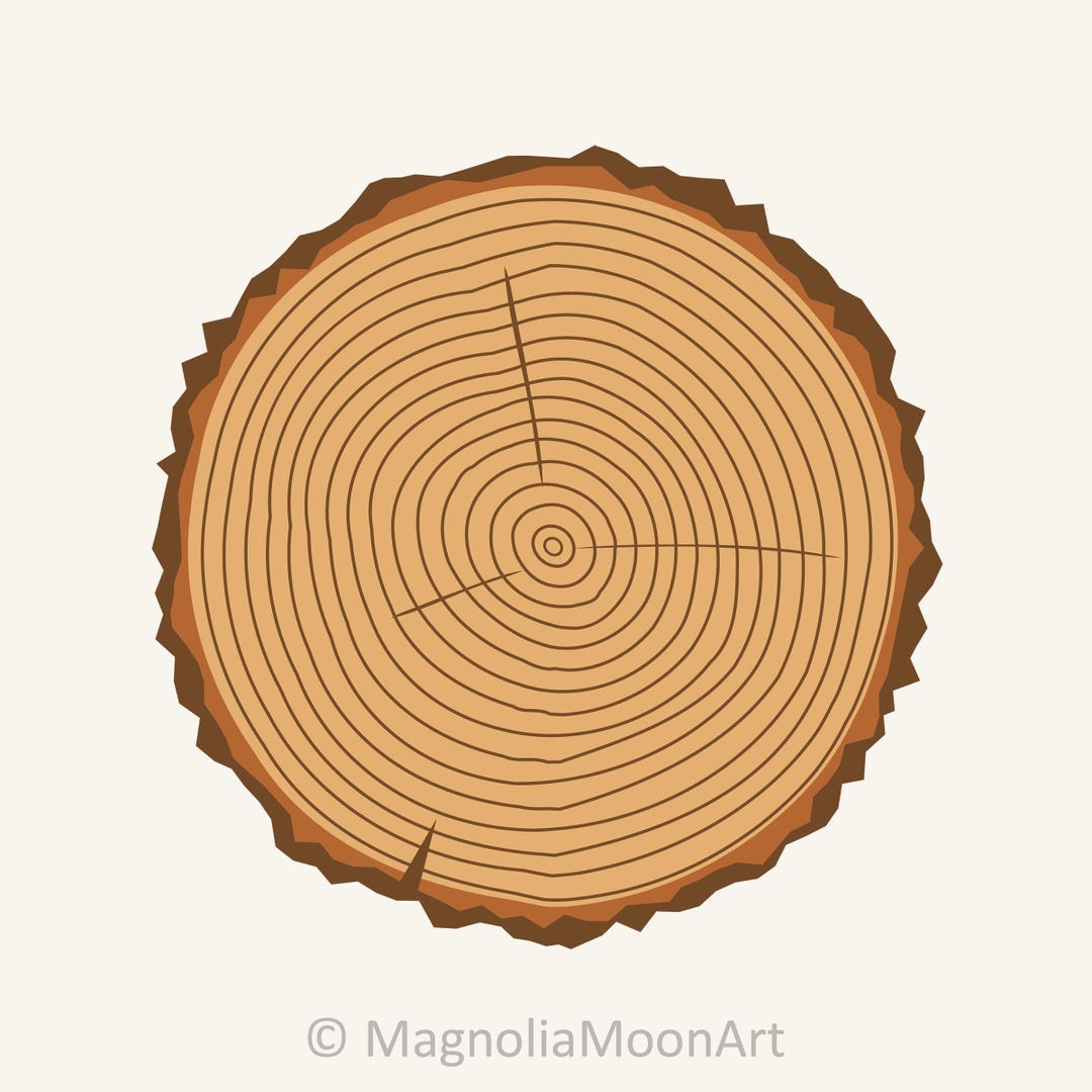 Tree Rings SVG, Tree Ring Svg, Cut File for Cricut, PNG, Dxf File for ...