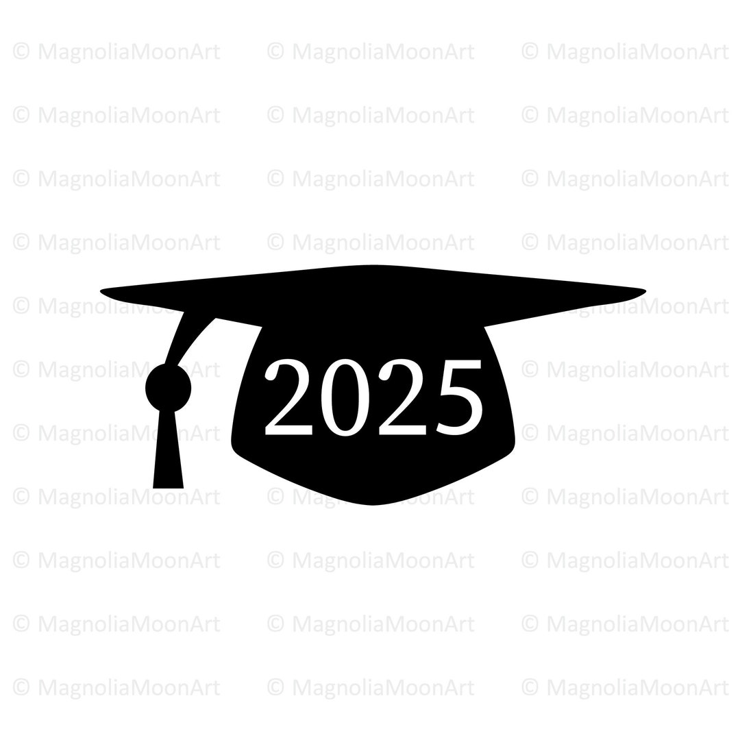 Graduation Cap 2025 SVG: Senior Shirt Design, Cricut Cut File (digital ...